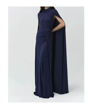 Simkhai Draped-neck Knit Gown