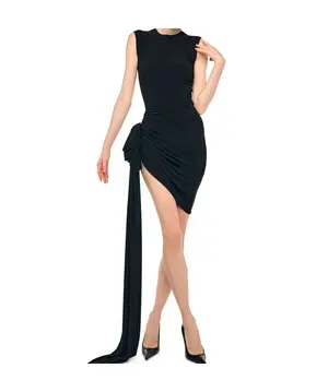 Norma Kamali Draped Mini Dress