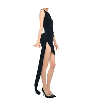 Norma Kamali Draped Mini Dress