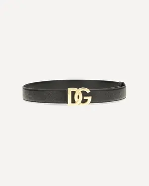 Dolce & Gabbana Crossed Logo Buckle Belt