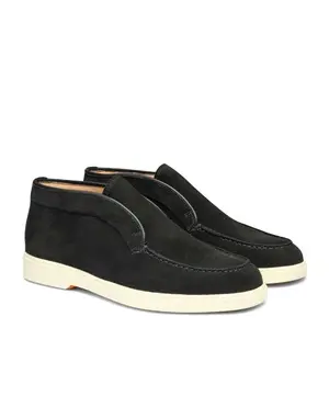 Santoni Round-toe Slip-on Loafers