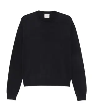 ALYSI Knitted Crew-neck Sweatshirt - Blue