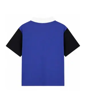 LANVIN Logo-embroidered Colour-block T-shirt