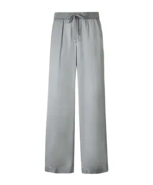 Peserico Drawstring Wide-leg Casual Pants - Grey