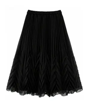 Ermanno Scervino Chevron-pleated Skirt