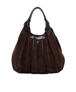 GIANNI CHIARINI Dua Pleated Shoulder Bag - Brown