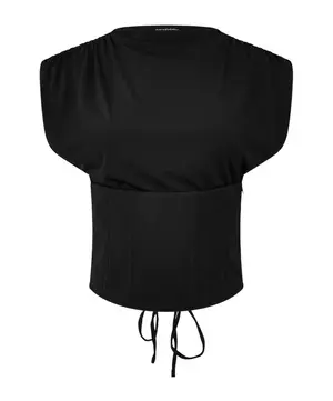 Barbour Sandra Corset Top - Black