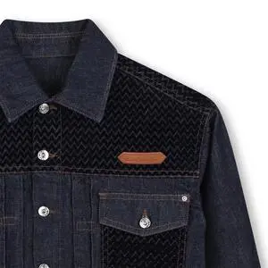 LANVIN Chevron-quilted Panelled Jacket