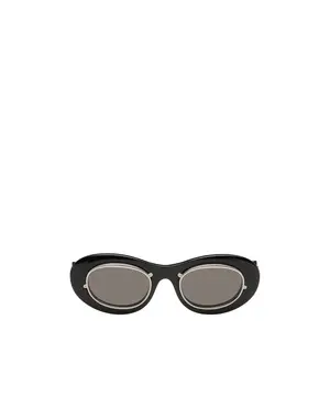Matsuda 10604h Oval Sunglasses - Black