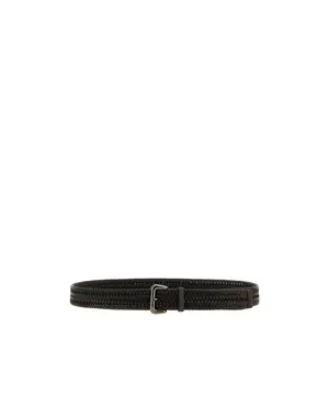 Brunello Cucinelli Stretch Braided Leather Belt