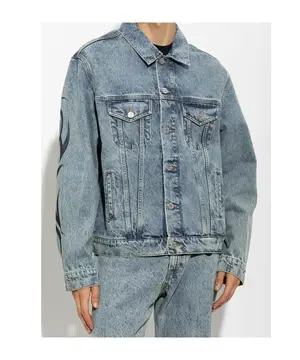 Vetements Long Sleeve Denim Jacket