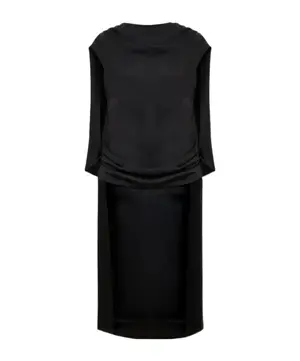 Simkhai Bella Draped-detail Tunic Top - Black
