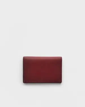 Prada Antiqued Leather Card Holder