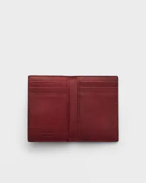 Prada Antiqued Leather Card Holder