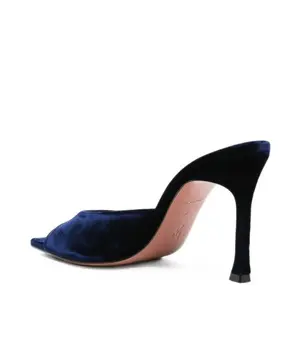 Amina Muaddi Round-toe High-heeled Sandals