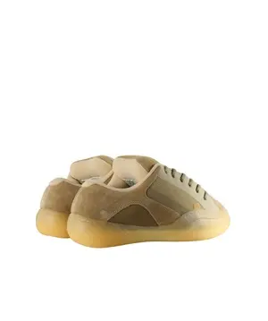 ERL Round-toe Lace-up Sneakers With Chunky Translucent Sole - Beige