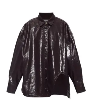 Attico Long-sleeve Casual Jacket - Wine Red
