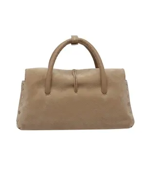 ZANELLATO Logo Engraved Twist Lock Small Handbag