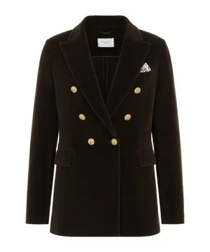 CIRCOLO 1901 Double-breasted Velvet Blazer