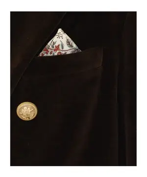 CIRCOLO 1901 Double-breasted Velvet Blazer