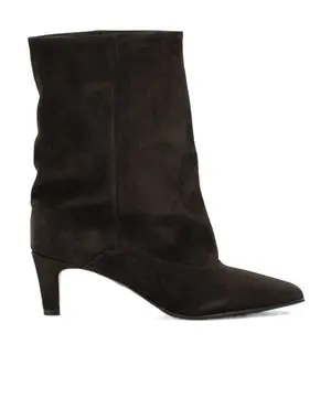 STRATEGIA High-heeled Ankle Boots - Brown