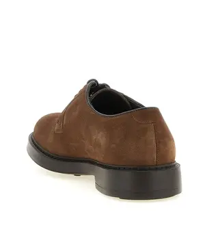 DOUCAL'S Seamless Suede Derby Shoes