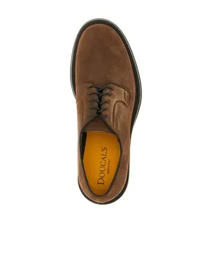 DOUCAL'S Seamless Suede Derby Shoes