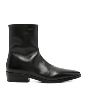 Marsèll Round-toe Short Boots - Black