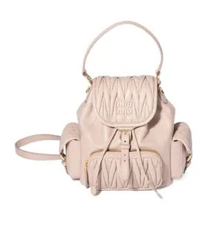 Miu Miu Logo Backpack - Pink
