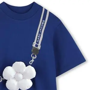 Marc Jacobs Flower Appliqué Short Sleeve Dress