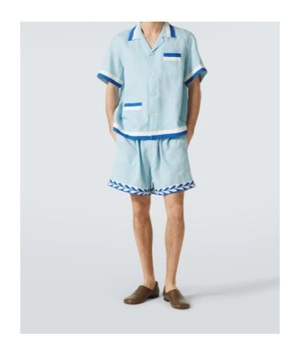 BODE Seedling Stripe Linen Shirt