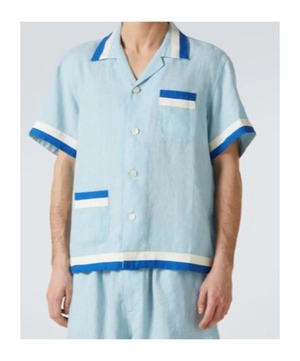 BODE Seedling Stripe Linen Shirt