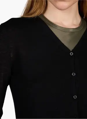 Vince Long-sleeved Knitted Cardigan