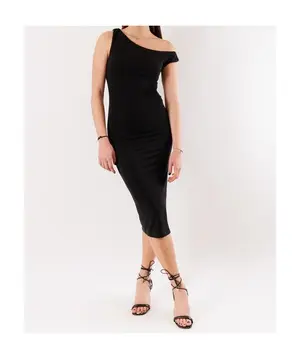 Patrizia Pepe One-shoulder Slim-fit Midi Dress