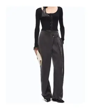Pinko Wrap-style Pleated Trousers
