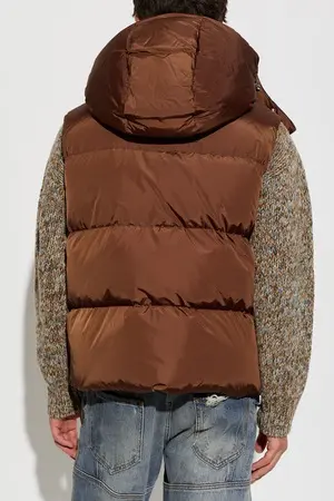 Dsquared2 Quilted Vest With A Detachable Hood