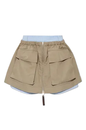 Moschino Skort With Pockets - Beige