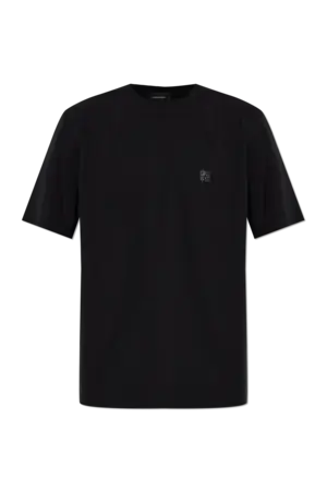 Dsquared2 T-shirt With Logo Appliqu - Black