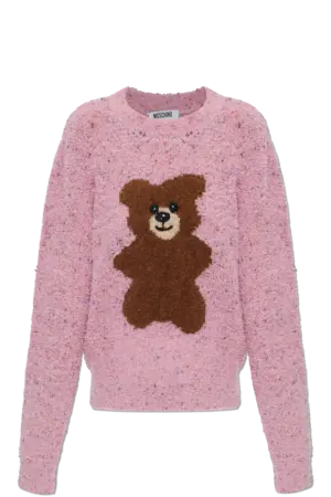 Moschino Sweater With Bear Motif - Pink