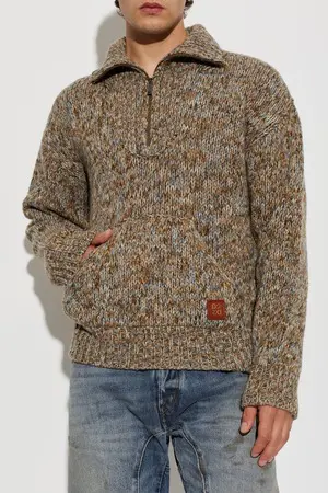 Dsquared2 Wool Sweater With Logo Patch