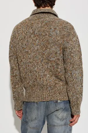 Dsquared2 Wool Sweater With Logo Patch