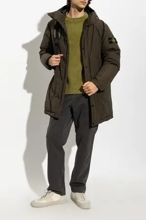 Stone Island Down Jacket With Hood
