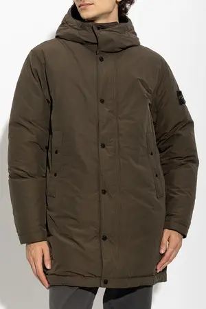Stone Island Down Jacket With Hood