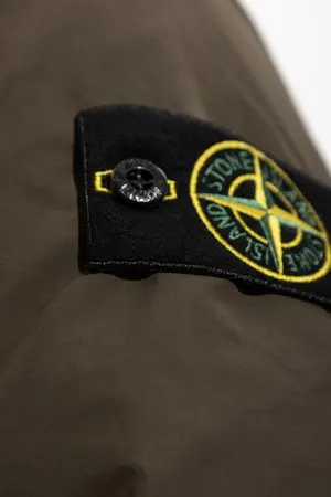 Stone Island Down Jacket With Hood