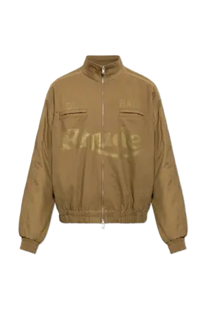 Rhude Logo Embellished Jacket - Brown