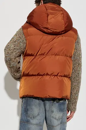 Dsquared2 Quilted Vest With Detachable Hood