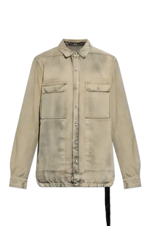 Rick Owens Oversized Denim Shirt - Grey