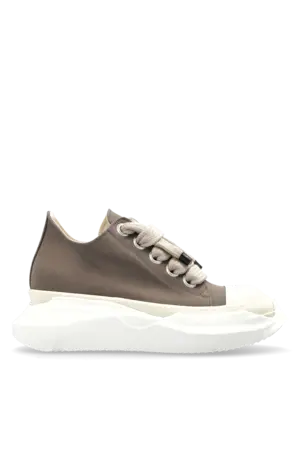 Rick Owens Sports Shoes On A Platform ‘jumbolace Abstract Low Sneaks - Grey