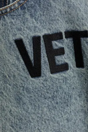 Vetements Jeans With Embroidered Logo