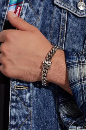 Dsquared2 Brass Bracelet With Logo